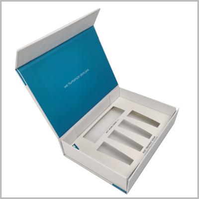 China Custom Rigid Packaging Gift Box For Skincare Set With Magnetic Closure Foam Insert for sale