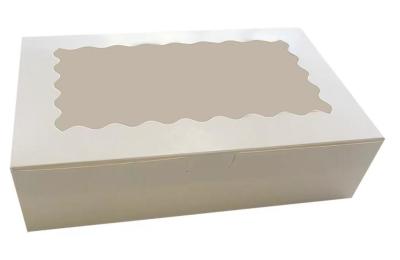 China Custom Macaron Packaging Paper Box For Bakery And Dessert Gifts With Window for sale