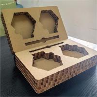 China Eco-Friendly Honeycomb Paper Insert Packaging Box With Die Cut Compartments For Bottles And Fragile Items for sale