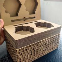 China Eco-Friendly Honeycomb Paper Insert Packaging Box With Die Cut Compartments For Bottles And Fragile Items for sale