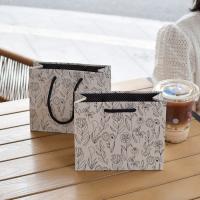China Wedding Gift Bag Small Medium And Large Simple White Card Birthday Gift Paper Handbag for sale