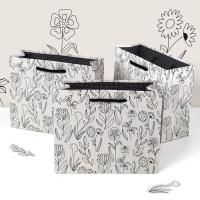 China Wedding Gift Bag Small Medium And Large Simple White Card Birthday Gift Paper Handbag for sale
