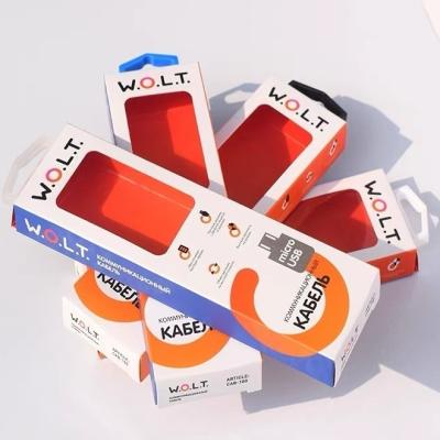 China Custom Cardboard Packaging Box With Compartments For Power Banks And USB Cords for sale