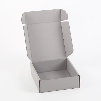 China Express Logistics Packaging Box Dark Gray Airplane Box Corrugated Folding Paper Box Double-Sided Printing Color Box Wholesale for sale