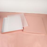 China Gift Box Hard Box Scarf Square Scarf Pink Top And Bottom Cover Souvenir Gift Packaging Box Manufacturers for sale