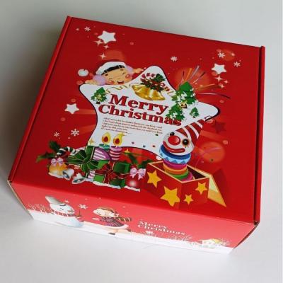 China Christmas Corrugated Mailer Box With Festive Printing For Gifts And E-Commerce Packaging for sale