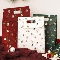 China Festive Paper Gift Bags With Handles For Christmas Candy And Small Gifts Custom Logo for sale