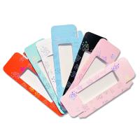China Colorful Paper Eyelash Packaging Sleeves With Clear Window Holographic Design for sale