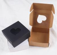 China Eco Friendly Folding Paper Box With Heart Cut Out Window For Jewelry And Treats for sale