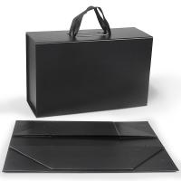China Foldable Magnetic Gift Box With Handle For Clothing And Shoes Rigid Square Packaging Box for sale
