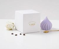 China White Square Bakery cake folding carton Sturdy Elegant for Cake Presentation for sale