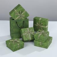 China Emerald Green Gift Box With Upper And Lower Lids For Perfume Cosmetics And Souvenir Packaging for sale