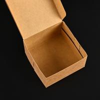 China Convenient Folding Kraft Paper Cake Box Food Grade Material For Cupcakes And Desserts for sale