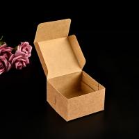 China Convenient Folding Kraft Paper Cake Box Food Grade Material For Cupcakes And Desserts for sale