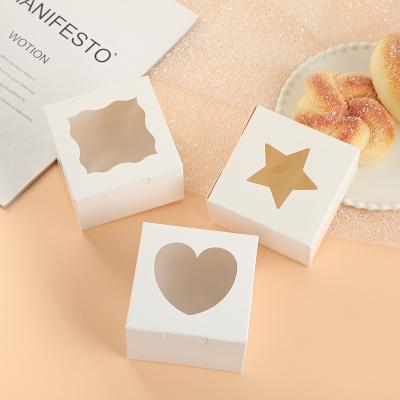 China Biscuit Packaging Box Creative Pattern Paper Tiramisu Packaging Box for sale