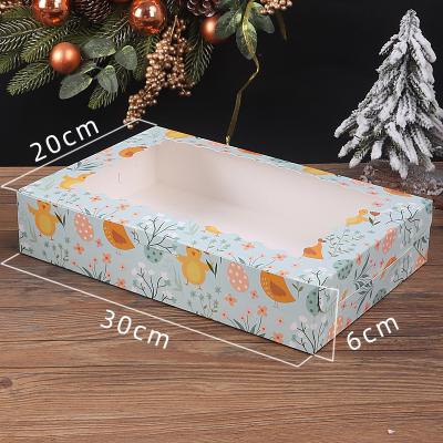 China Wholesale Windowed Paper Boxes For Cookies Baked Goods Candies Desserts Square Cakes for sale
