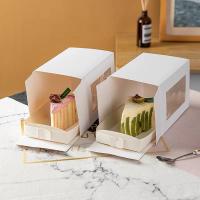 China Baking Square Packaging Box Cake Sushi Biscuit Donut Packaging Box for sale