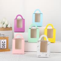 China Portable Window Paper Cup Cake Packaging Box Muffin Box Dessert Box for sale