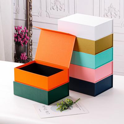 China Pure Color Magnetic Gift Box Packaging Box Birthday Gift Business Annual Meeting Gift Box for sale