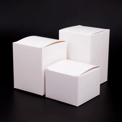 China Thickened Small White Box Folding Packaging Box Cosmetic White Cardboard Box for sale