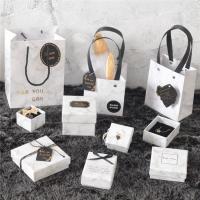 China Marble Jewelry Packaging Box Ring Earrings Bracelet Box Box for sale