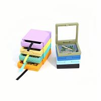 China Badge Jewelry Pull-Out Packaging Box PE Film Suspension Jewelry Storage Packaging Display Box for sale