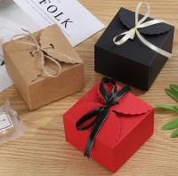 China Custom Kraft Paper Dessert Box Square Handmade Cookie Packaging For Bakery Gifts for sale