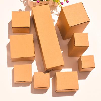 China Kraft Paper Box Small White Box Cosmetic Packaging Color Box Thickened Box for sale
