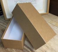 China Luxury White Brown Kraft Gift Box Rectangle Rigid Box For Coffee Cups Or Umbrellas for sale