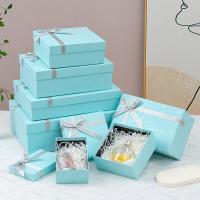 China Light Blue Bow Gift Box Scarf Souvenir Gift Box Valentine'S Day Gift Box for sale