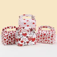 China Dessert Packaging Box Kraft Paper Box Printed Love Handbag Valentine'S Day Gift Box for sale