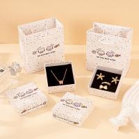 China Cartoon Jewelry Packaging Box Cute Ring Earring Necklace Gift Box Ornaments Storage Box for sale