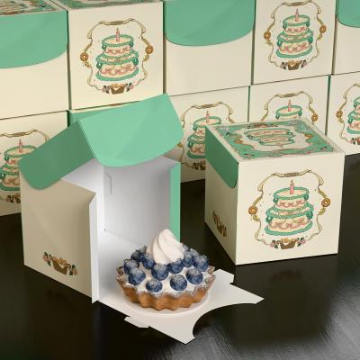 China Custom Logo Eco Friendly Bakery Packaging Boxes for Cakes Pastries for sale
