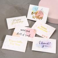 China Gold Foil Stamped Greeting Cards Set with Floral Designs for sale