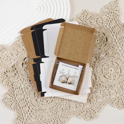 China Eco Friendly Kraft Jewelry Gift Box Set with Velvet Lining for sale