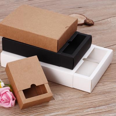 China Custom Kraft Paper Drawer Box for Jewelry Gift Packaging for sale