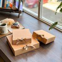 China Custom Kraft Paper Gift Box Square Eco-Friendly Packaging for sale