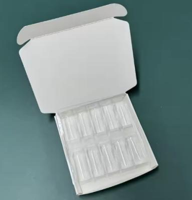 China Custom Printed White Vial Packaging Box for 10pcs 2ml 3ml Bottles for sale