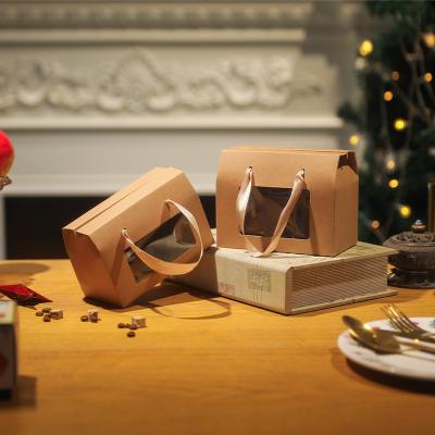China Custom Window Hand Box Recyclable Folding Paper Gift Box for sale