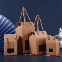 China Universal Creative Kraft Paper Packaging Bag Gift Box Custom Portable Gift Bag Can Be Printed With Logo for sale