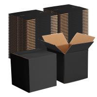China Custom Black Corrugated Shipping Boxes 3 5 7 Layer Heavy Duty for sale