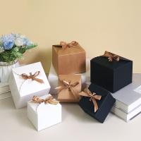China Premium Square Gift Box Set with Gold Ribbon Bows for sale