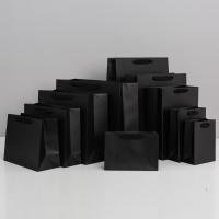China Black Waterproof Matte Gift Bags for Clothing Stores for sale