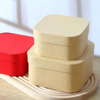 China Custom Kraft Paper Gift Box with Rounded Corners and Lid for sale