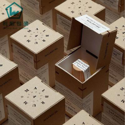 China Customizable Eco-Friendly Kraft Perfume Box Set for sale