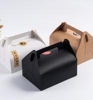 China Custom Logo Bakery Carry Box Set for Cakes Pastries Cookies for sale