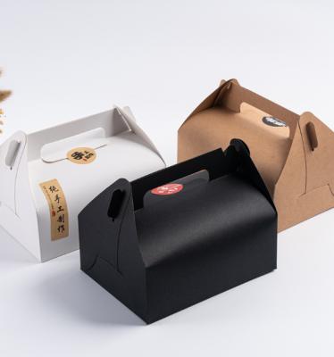 China Custom Logo Bakery Carry Box Set for Cakes Pastries Cookies for sale