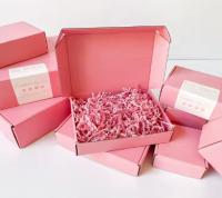 China Custom Pink Corrugated Cosmetic Mailer Boxes for Beauty Products for sale