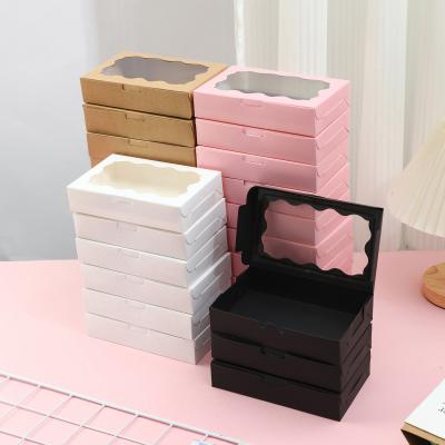 China Custom White Cardboard Window Gift Box for Wedding Cake Packaging for sale