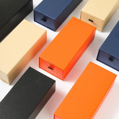 China Custom Kraft Paper Drawer Box for Glasses Cosmetics Perfume for sale